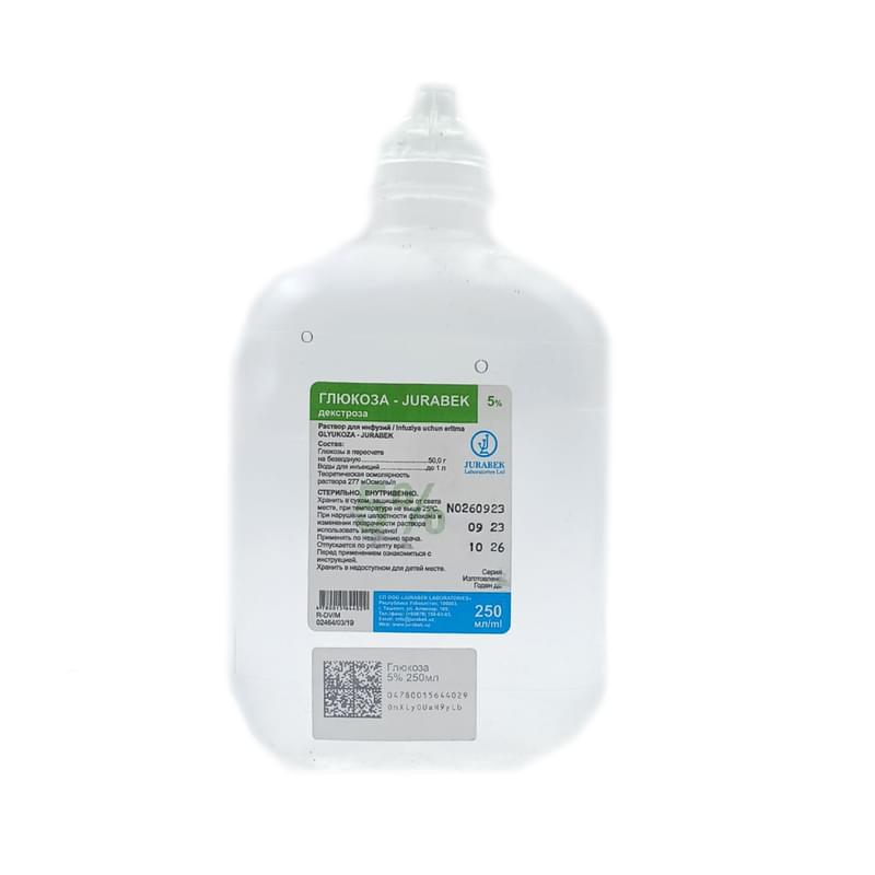 Глюкоза-Jurabek (Glucose-Jurabek) раствор для инфузий 10% по 250 мл ...