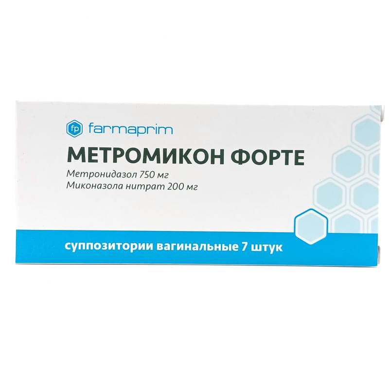 Метромикон Форте (Metromicon Forte) суппозитории вагинальные №7 (1 ...