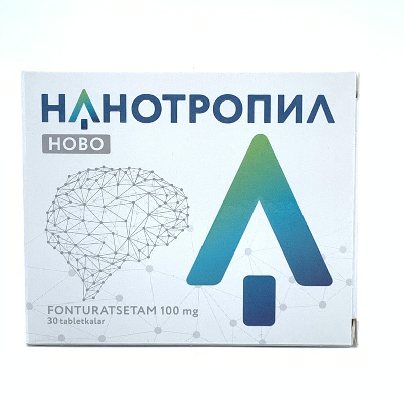Nanotropil Novo tabletkalari 100 mg №30 (3 blister х 10 tabletka ...