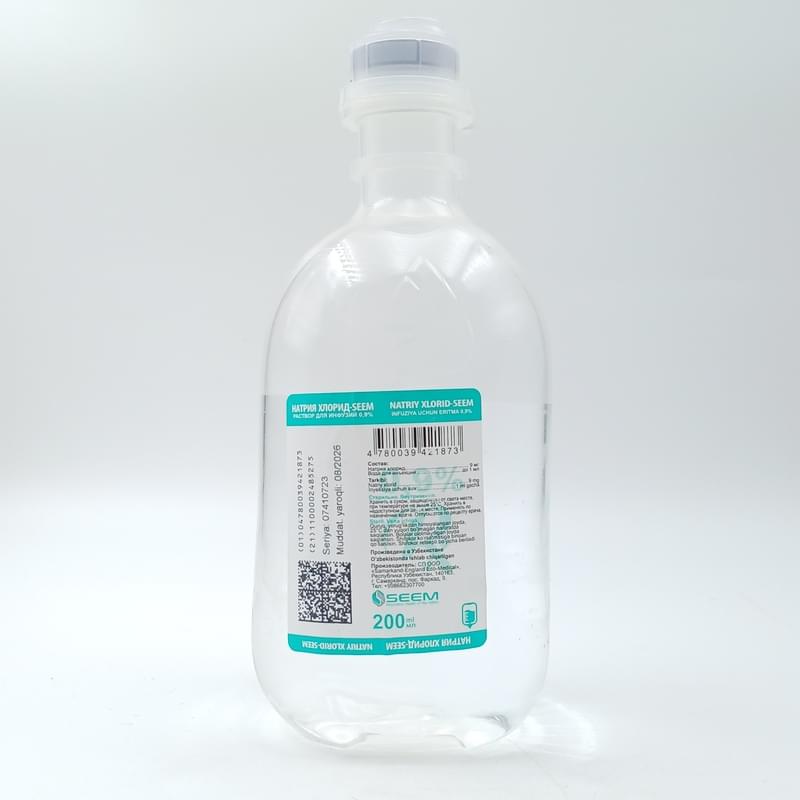 Натрия хлорид-SEEM (Sodium chloride-SEEM) раствор для инфузий 0,9% по ...