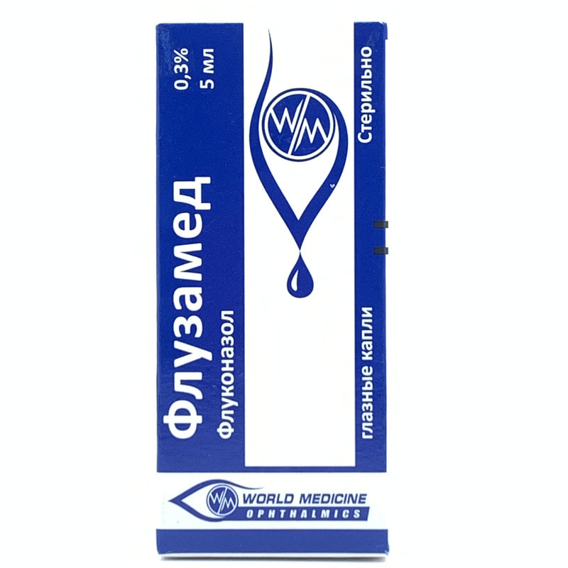 Флузамед (Fluzamed) глазные капли 0,3% по 5 мл (флакон) (5944728001299 ...