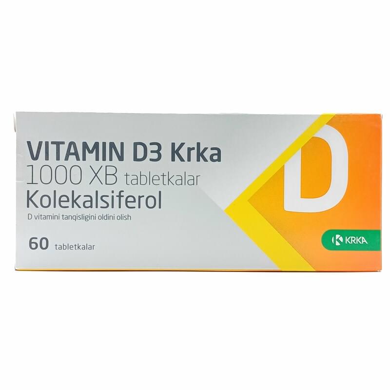 Витамин D3 Крка (Vitamin D3 Krka) таблетки для внутреннего применения по 1000 МЕ №60 (6 ...